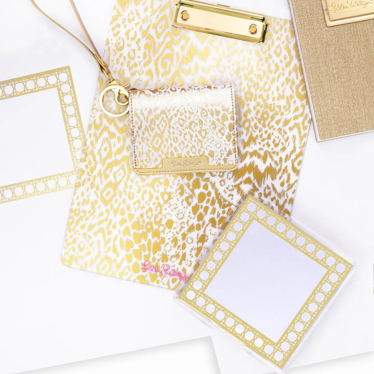 Lilly Pulitzer Gold Acrylic Clipboard – Bungalow 123